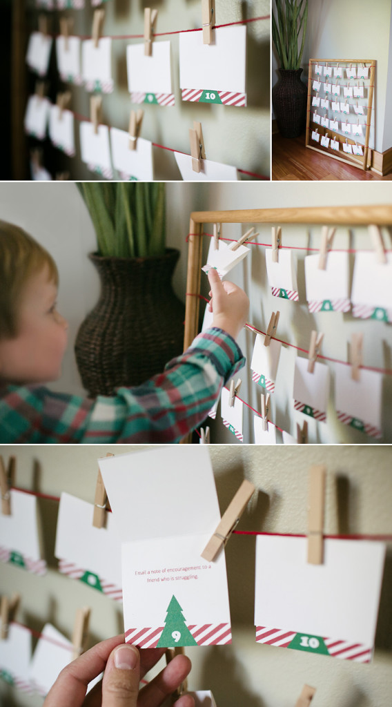 random acts of kindness advent calendar - Miss Freddy